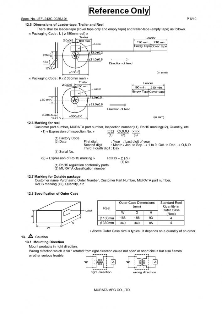 DLW5BTM102TQ2L reference specification page 6