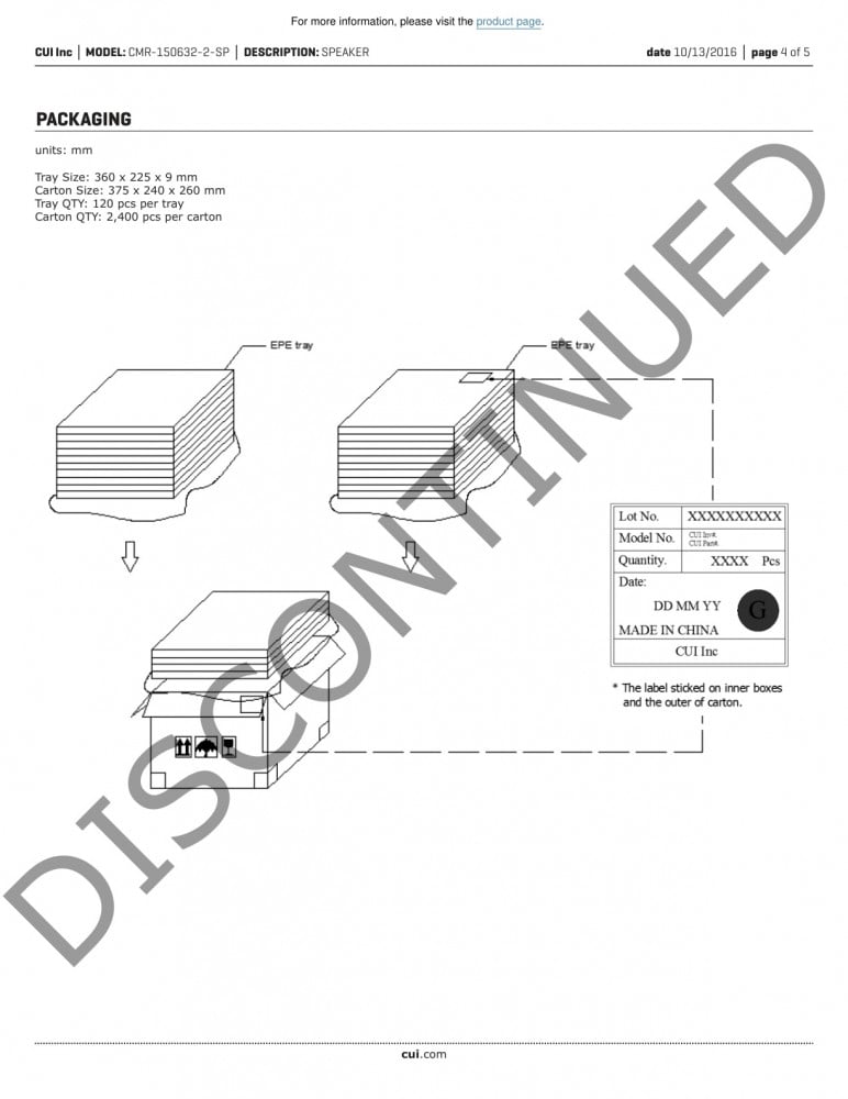 CMR-150632-2-SP datasheet page 4