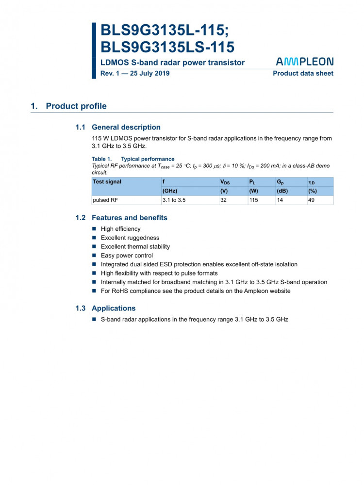 BLS9G3135LS-115 datasheet page 1