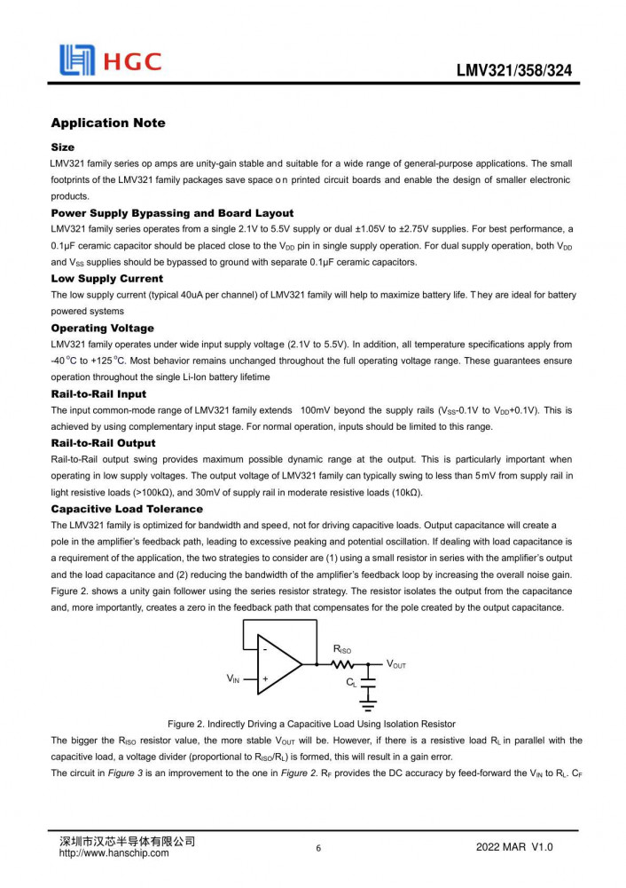 LMV358CDRG datasheet page 6
