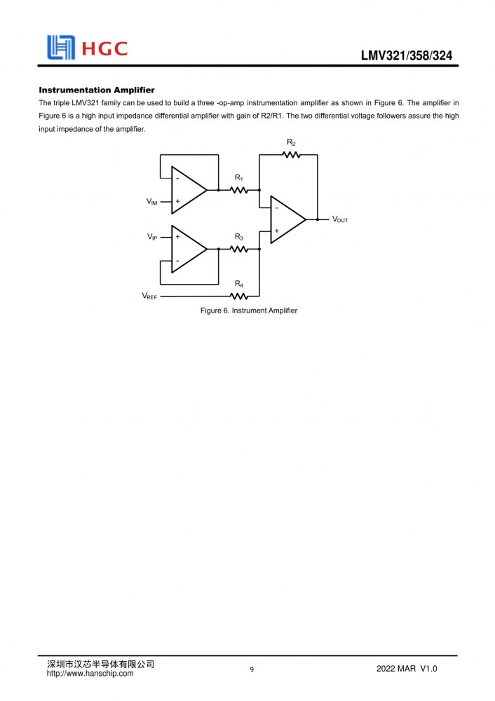 LMV358CDRG datasheet page 9