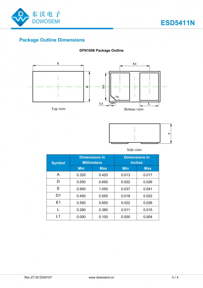 ESD5411N-DW datasheet page 3
