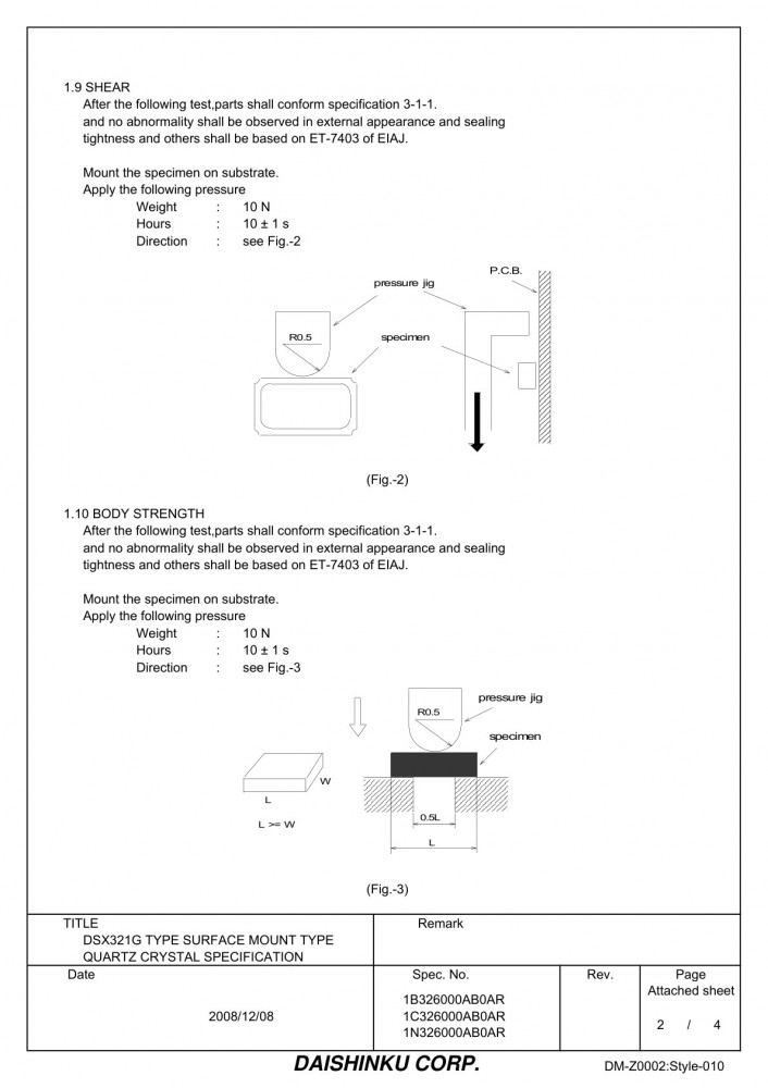 KDS general specification page 10