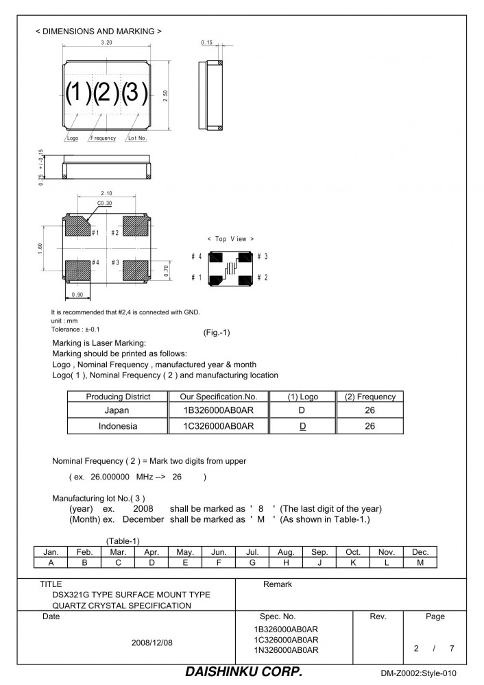 KDS 1N326000AB0AR specification page 3