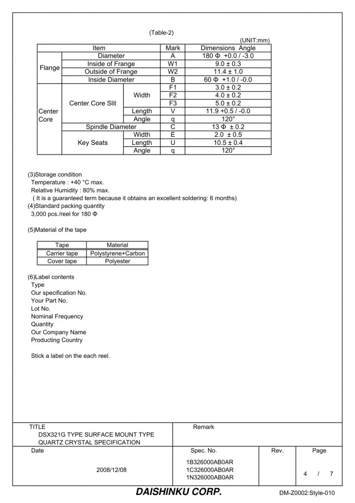 KDS 1N326000AB0AR specification page 5