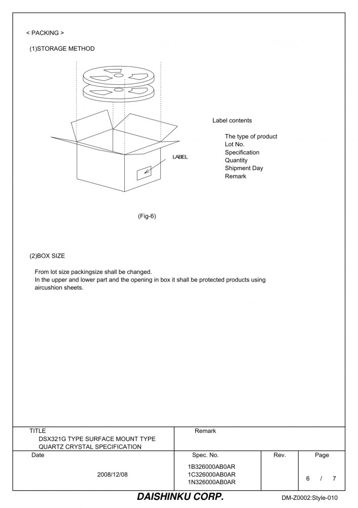 KDS 1N326000AB0AR specification page 7