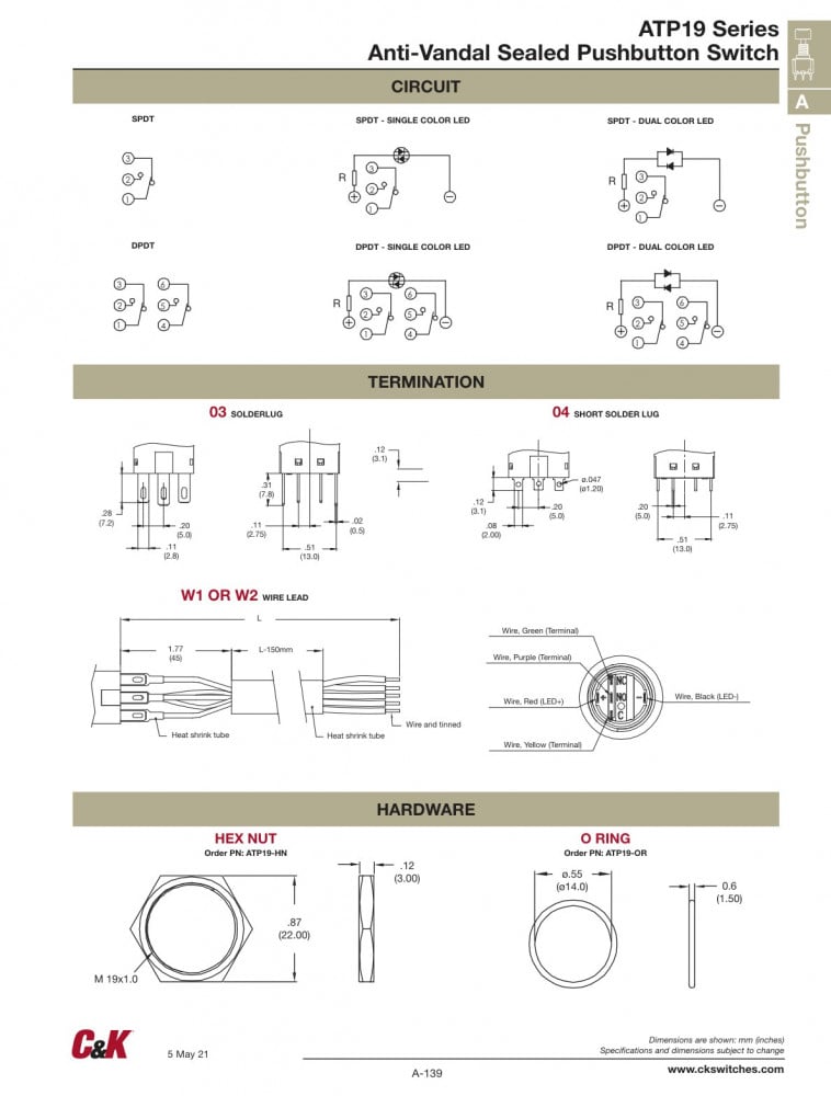 ATP19 series datasheet page 3