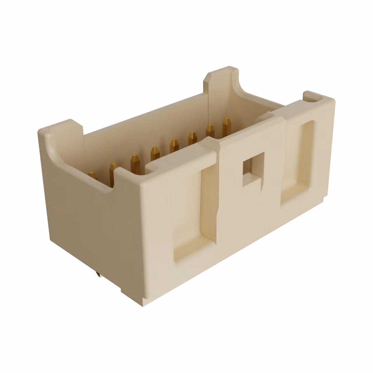 Mega-Fit Vertical Header, 5.70mm Pitch, Single Row, 3 Circuits, 0.76µm Gold (Au) Plating, Glow-Wire Capable, Tape and Reel, Black