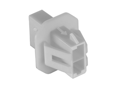 VersaBlade Multi-Module Hybrid Receptacle Housing, with Mounting Ears, 2  Circuits, Type C, Natural, Glow-Wire Capable for sale