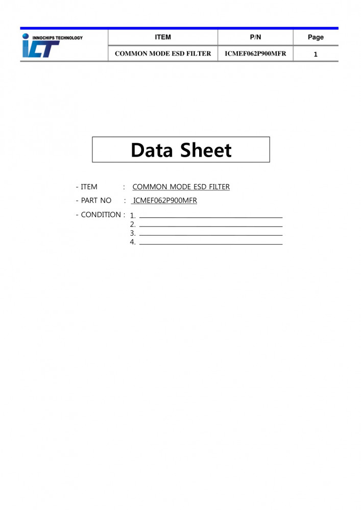 ICMEF062P900MFR datasheet page 1