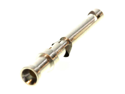 Heavy-Duty Turned Crimp Contact for 10A Inserts and Modules, Female, Gold (Au) Plated Copper Alloy, 0.75mm² (18 AWG), 100 per Bag