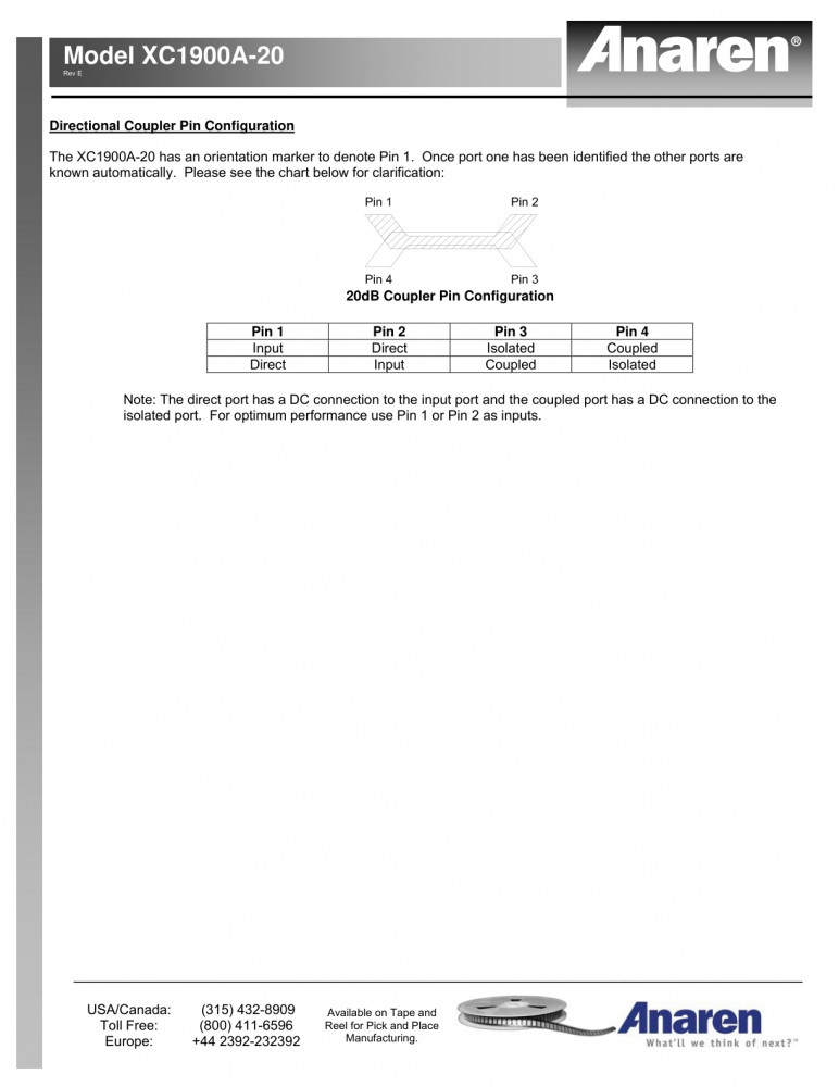 XC1900A-20S datasheet page 2