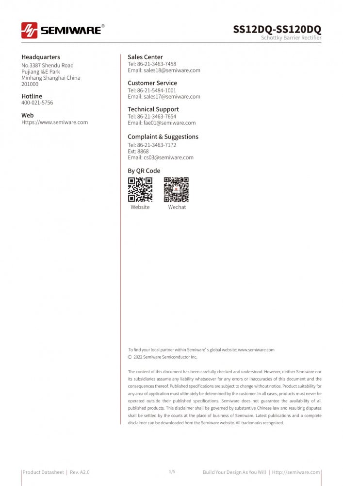 SEMIWARE SS12DQ datasheet page 5