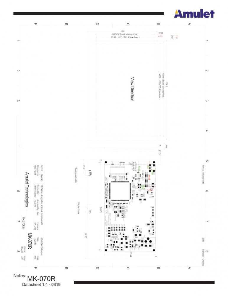 MK-070R datasheet page 5