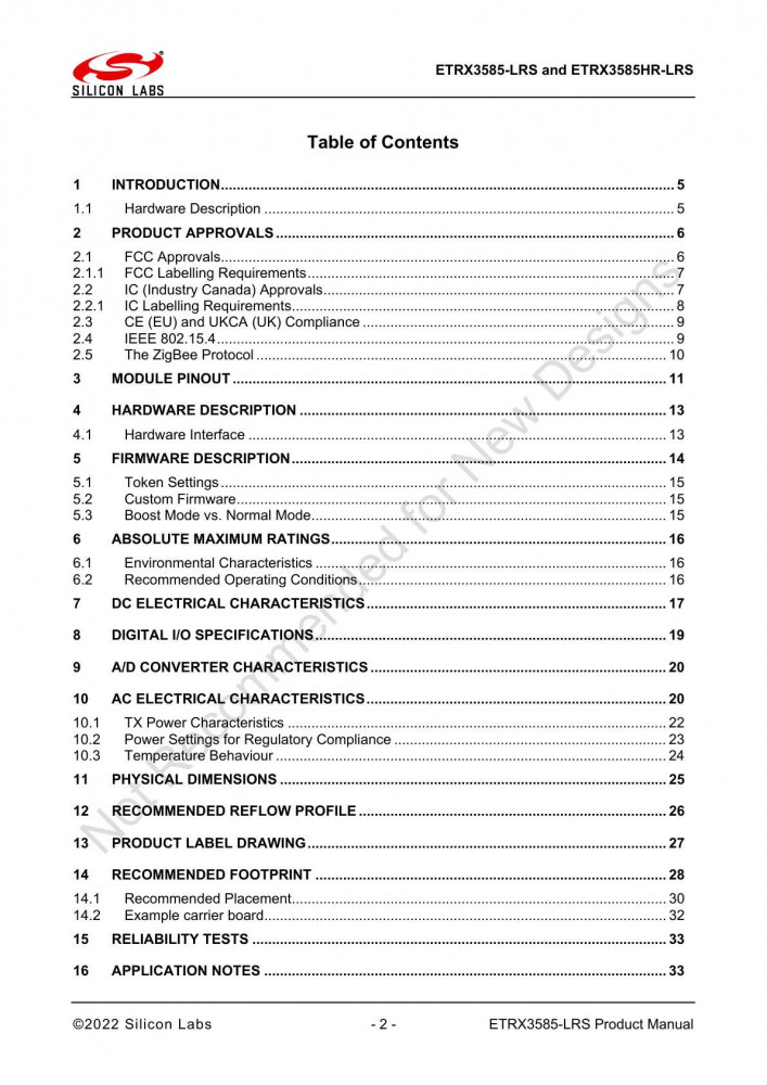 ETRX3585 product manual preview 2