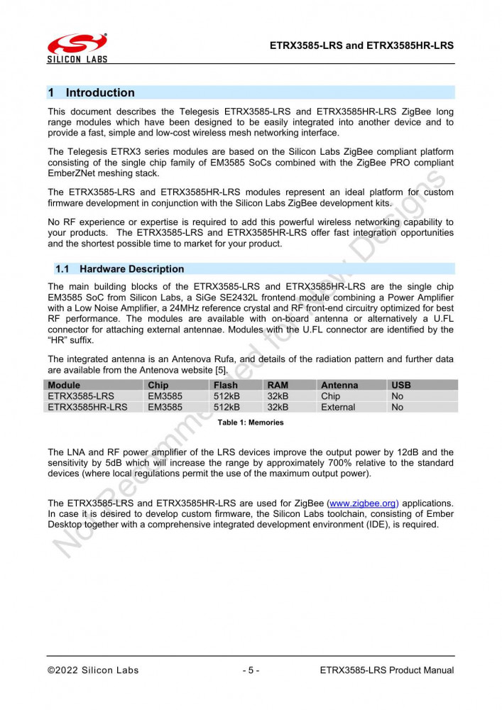 ETRX3585 product manual preview 5