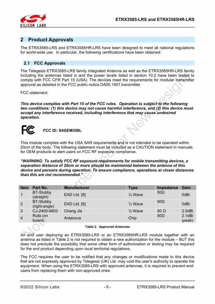 ETRX3585 product manual preview 6