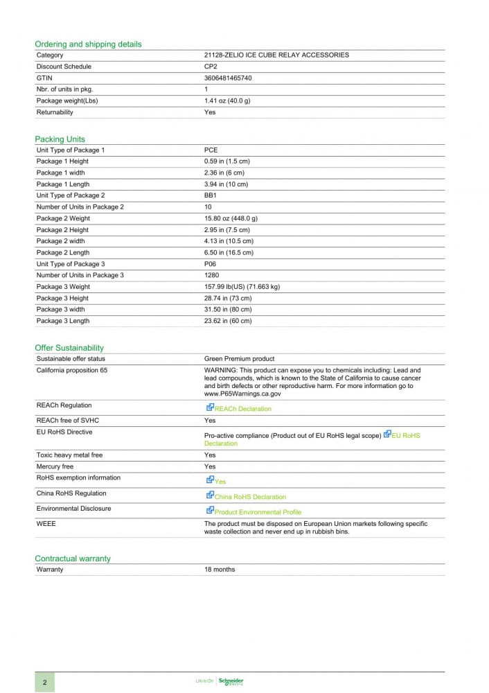 RSZE08P technical document page 2