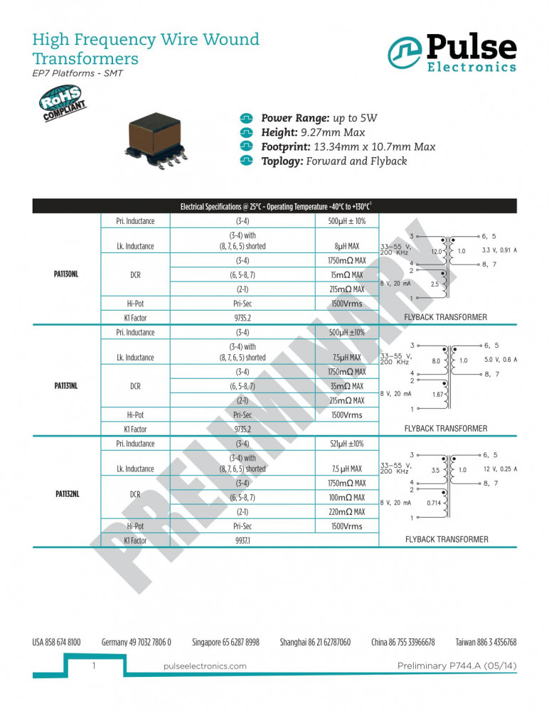 PA1281NL datasheet page 1