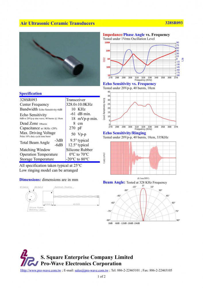 328SR093 technical document, page 1
