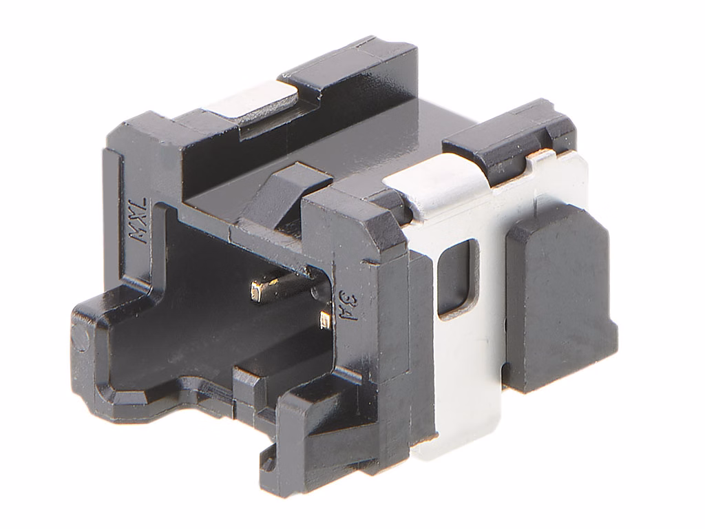 2.00mm Pitch, Micro-Lock Plus PCB Header, Single Row, Right-Angle, Surface Mount, 0.76µm Gold Plating, Positive Lock, 3 Circuits, Low-Halogen, Black