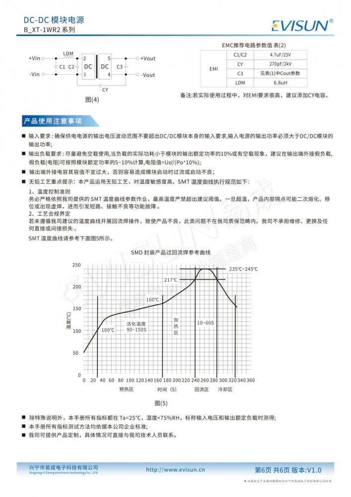 EVISUN B1205XT-1WR2 datasheet page 6