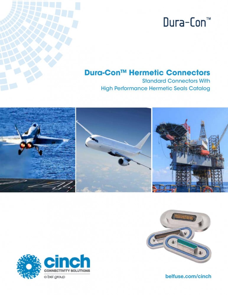 CINCH Dura-Con hermetic connector catalog page 1