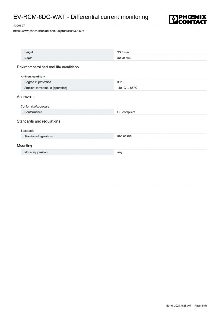 Phoenix Contact 1309697 technical document page 3