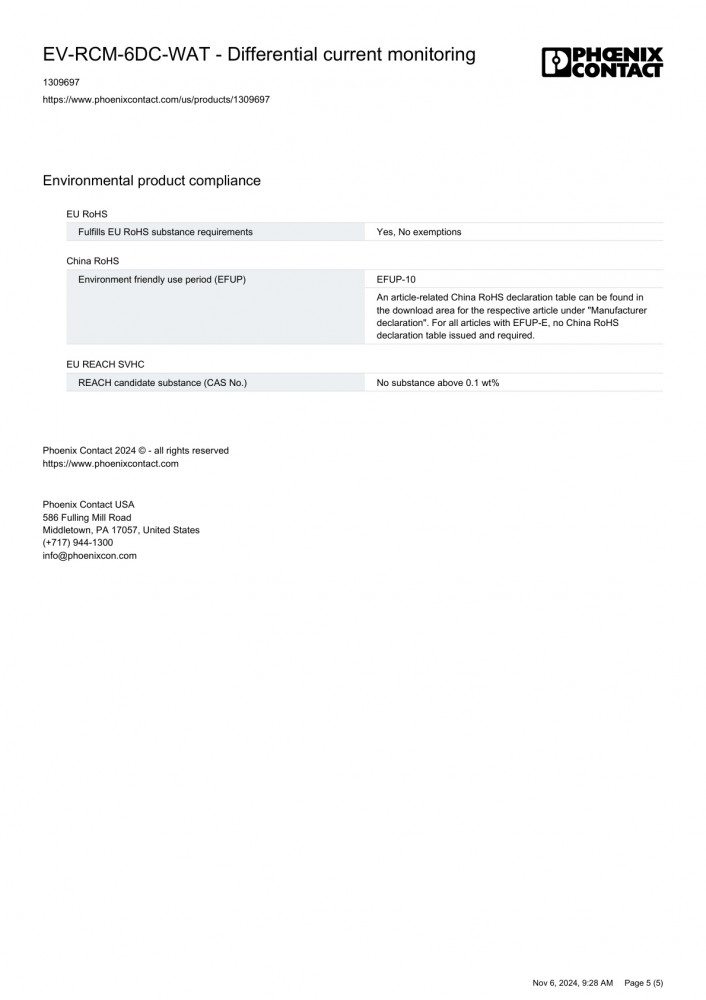 Phoenix Contact 1309697 technical document page 5