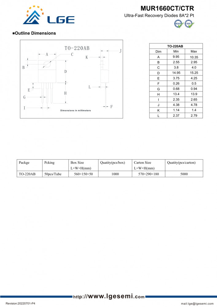MUR1660CT datasheet page 4