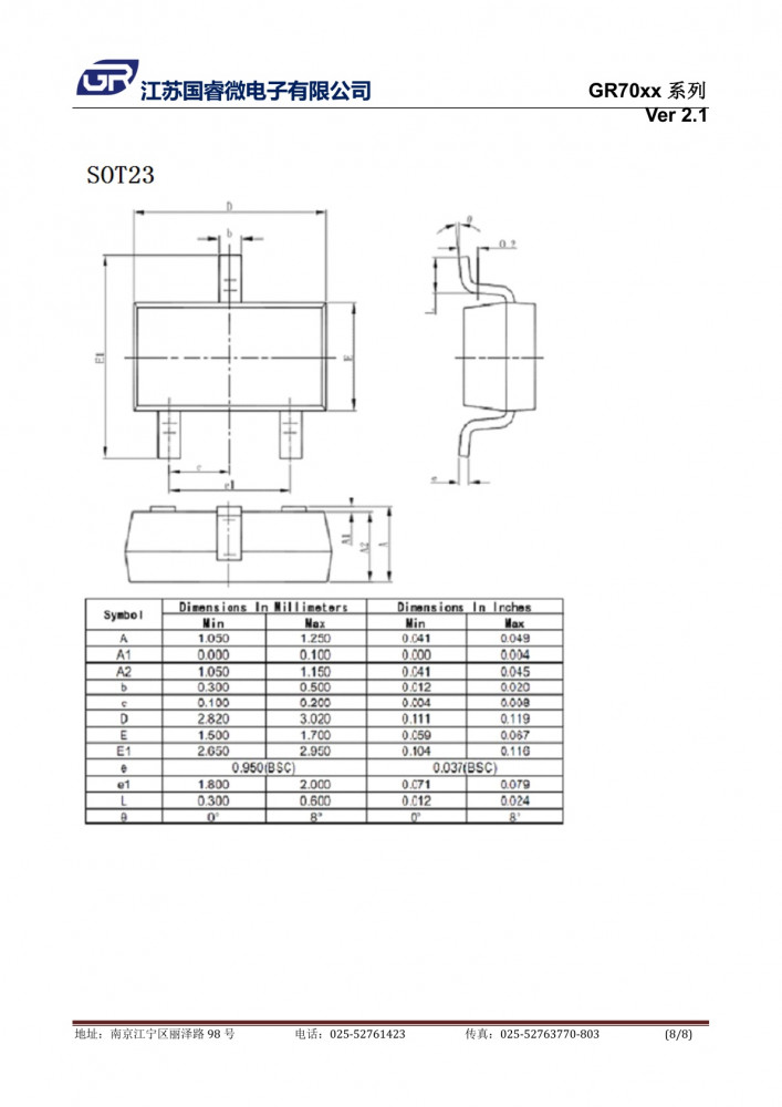 GR70xx datasheet page 8