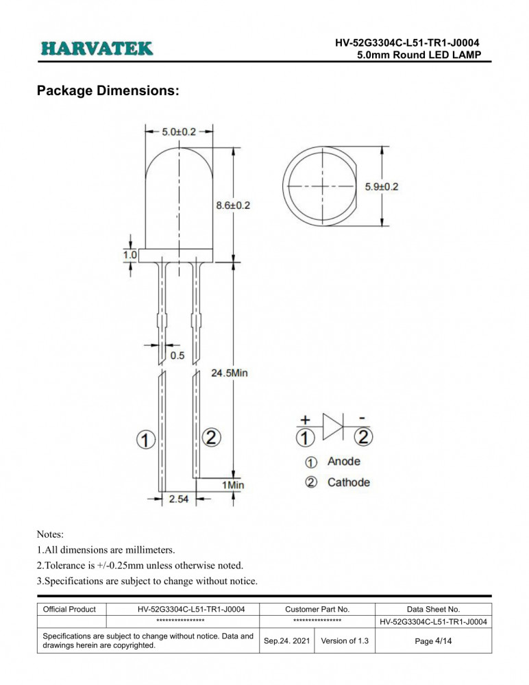 HV-52G3304C-L51-TR1-J0004 datasheet page 4