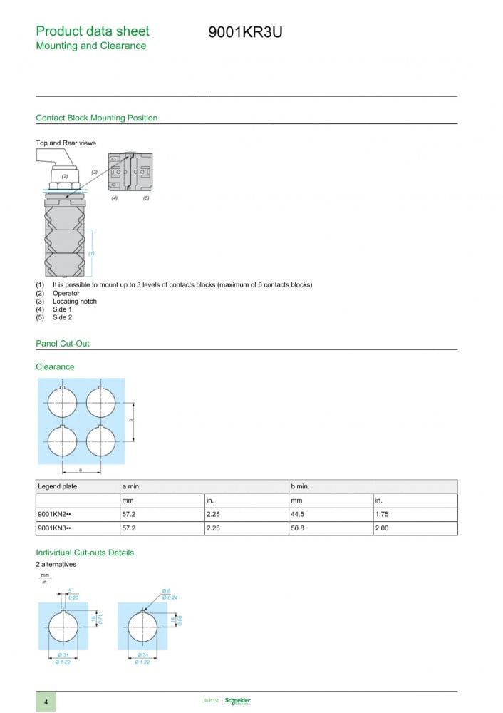 9001KR3U technical document page 4