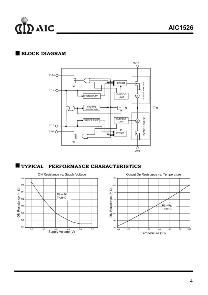 AIC1526 datasheet page 4