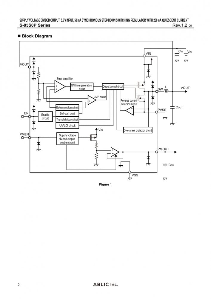 ABLIC S-85S0P datasheet page 2