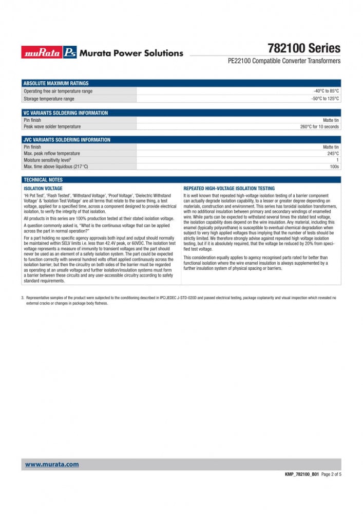 782100 series datasheet page 2