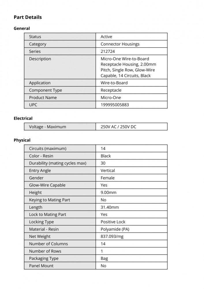 Product document preview, page 2
