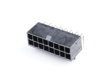 Mini-Fit Jr. Vertical Header, 4.20mm Pitch, Single Row, 5 Circuits, with  Snap-in Plastic Peg PCB Lock, Tin, Natural
