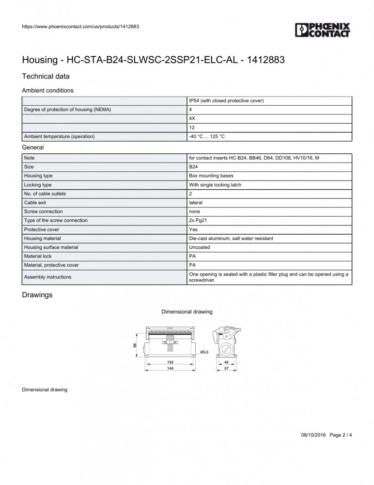 Phoenix Contact 1412883 product document page 2