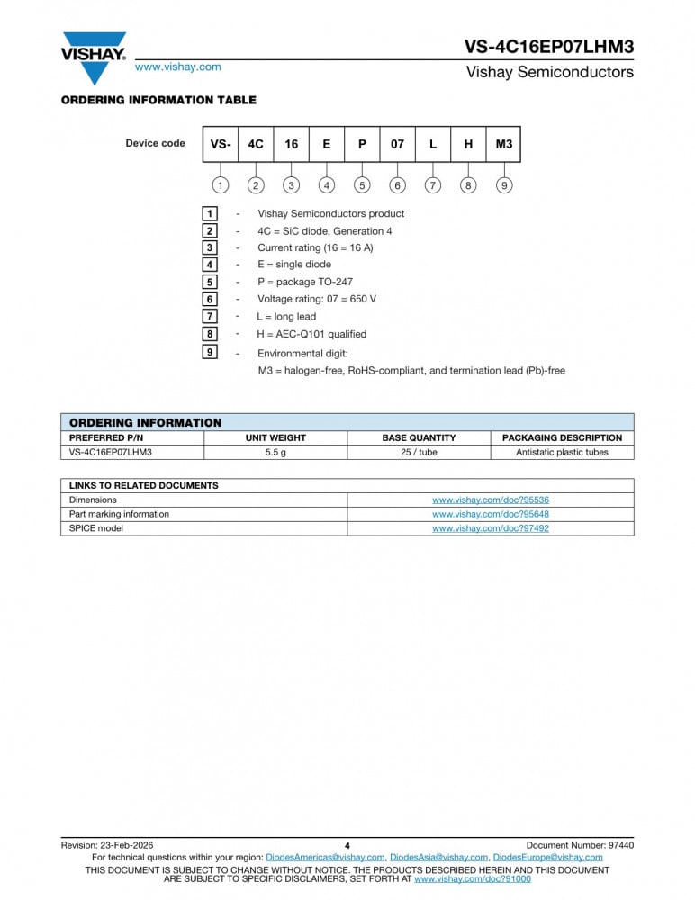VS-4C16EP07LHM3 datasheet page 4