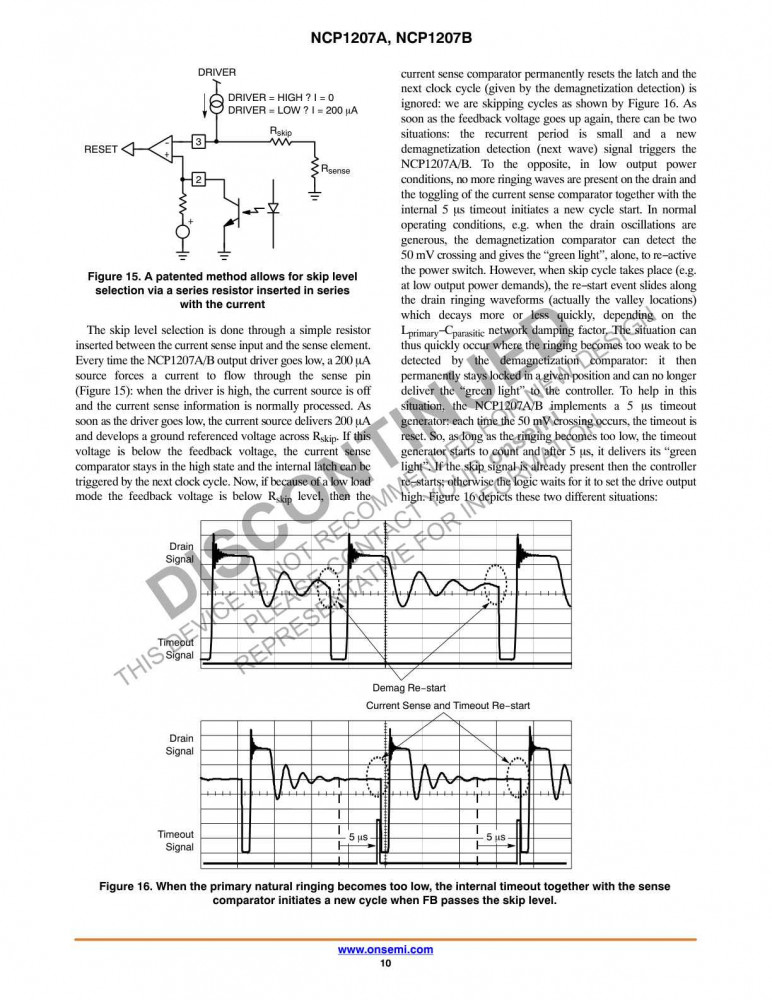 NCP1207A datasheet page 10