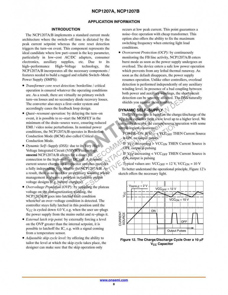 NCP1207A datasheet page 8