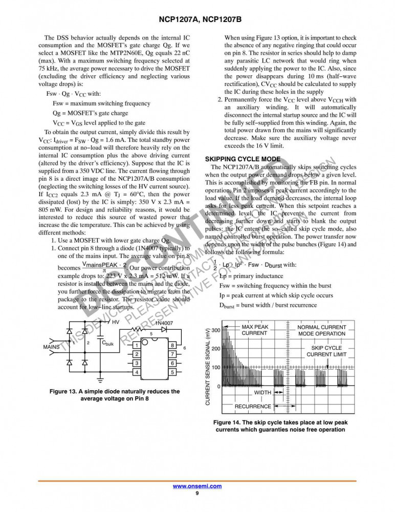 NCP1207A datasheet page 9