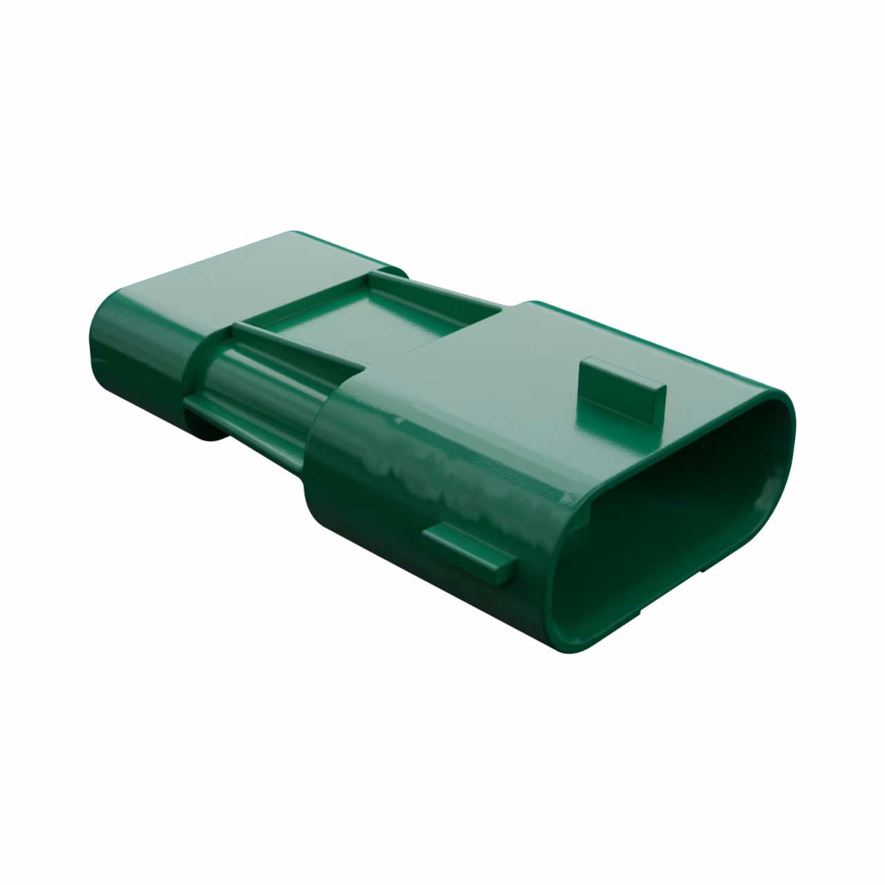 Squba Sealed Receptacle Assembly, 1.80mm Pitch, Single Row, 2 Circuits, Green