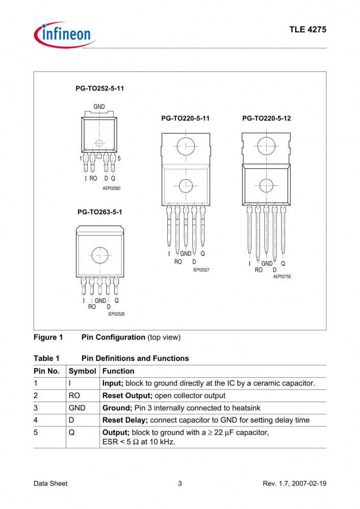 TLE4275 document page 3