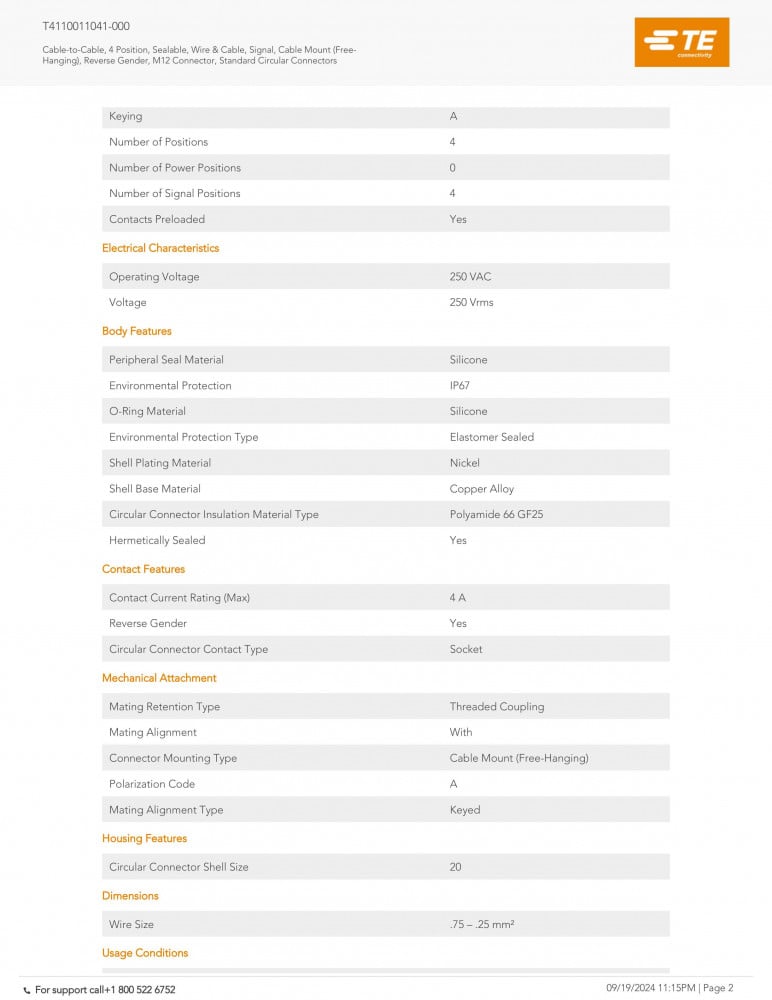 T4110011041-000 technical document page 2