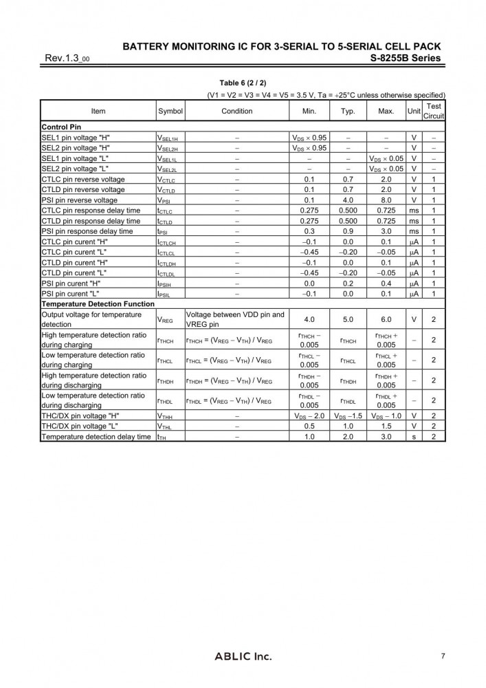 S-8255B technical document page 7