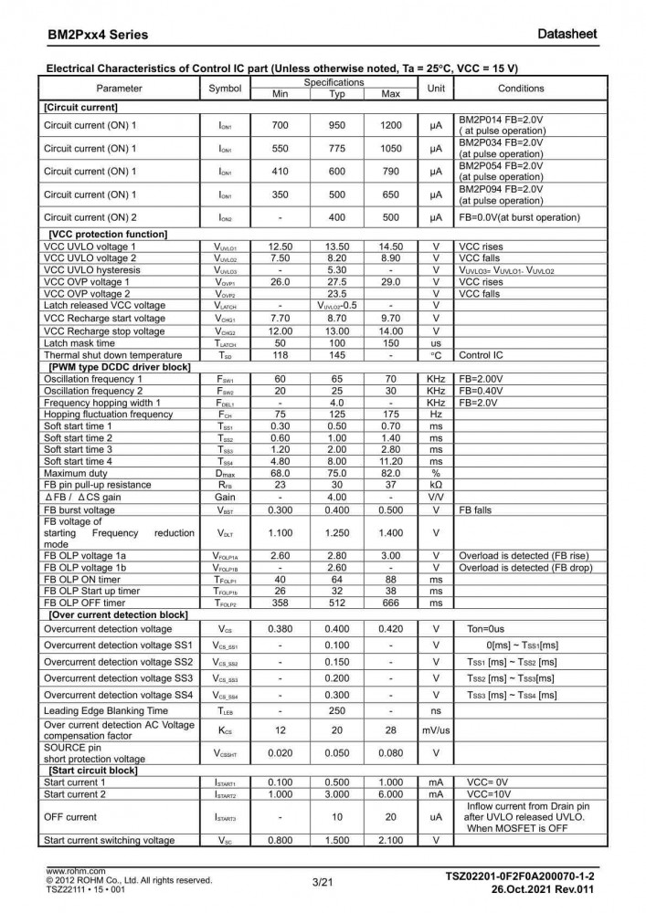 BM2P034 datasheet page 3