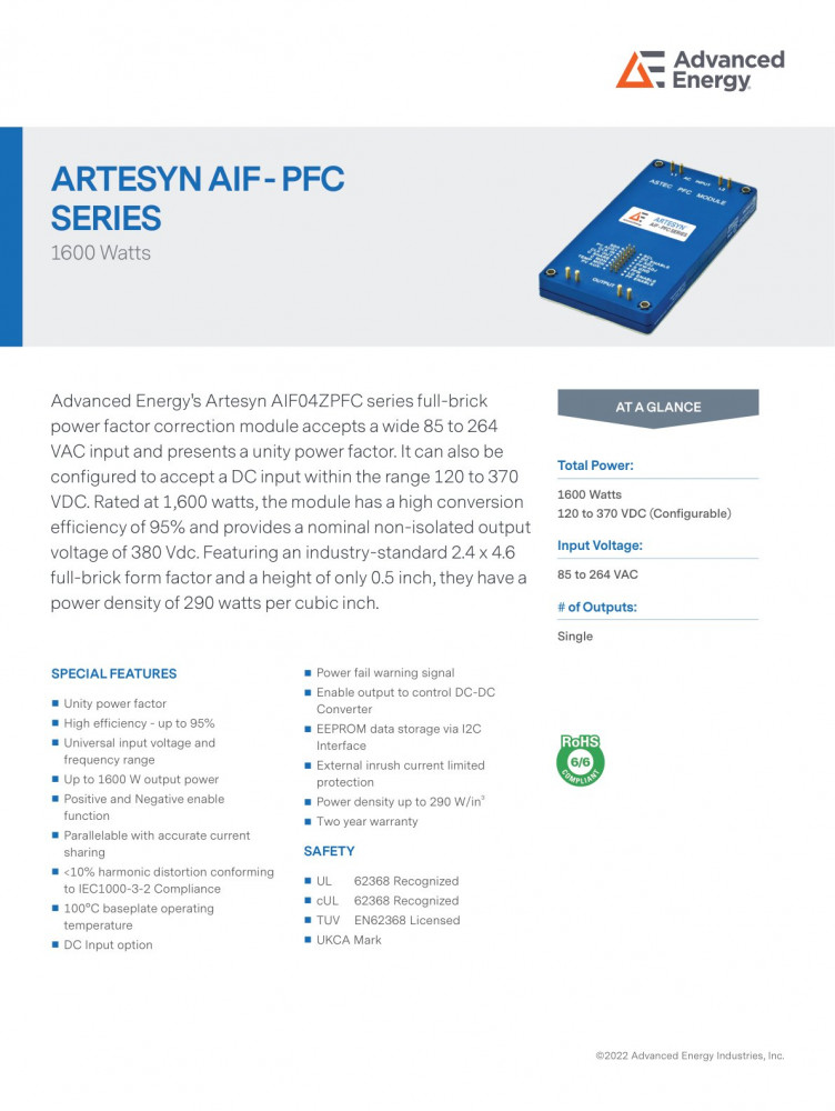 AIF04ZPFC product document page 1