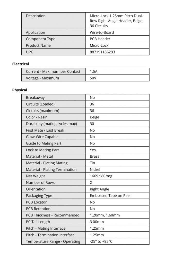 Product document preview, page 2